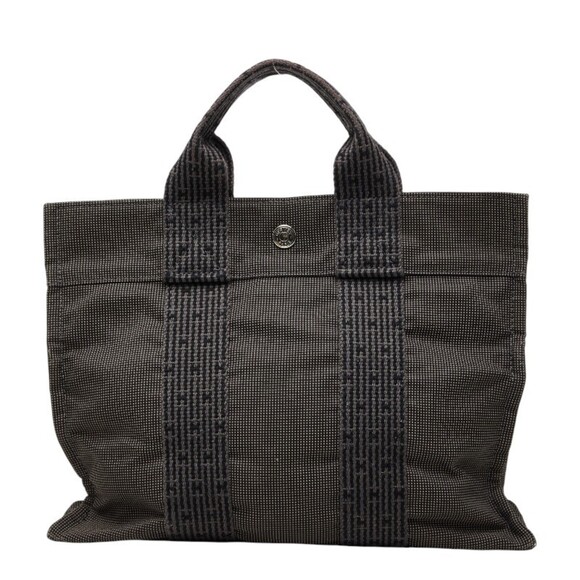 Hermes | Bags | Hermes Herline Tote Pm Bag Handbag Gray Canvas Womens ...